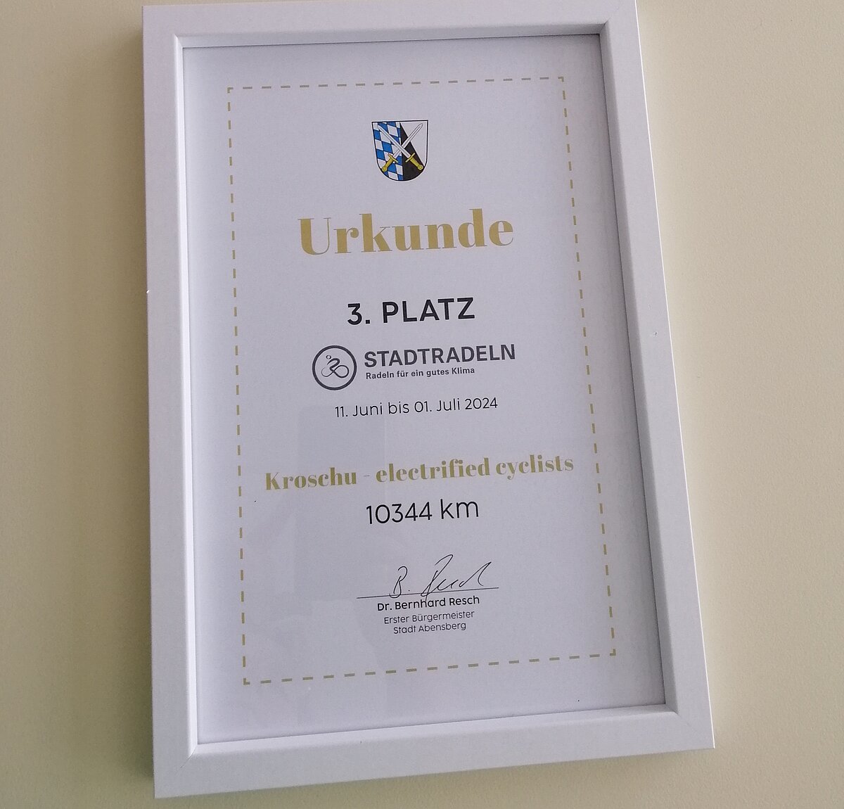 Kroschu beim Stadtradeln - Kromberg & Schubert